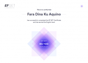 Fara Dina - Professionalism and Integrity